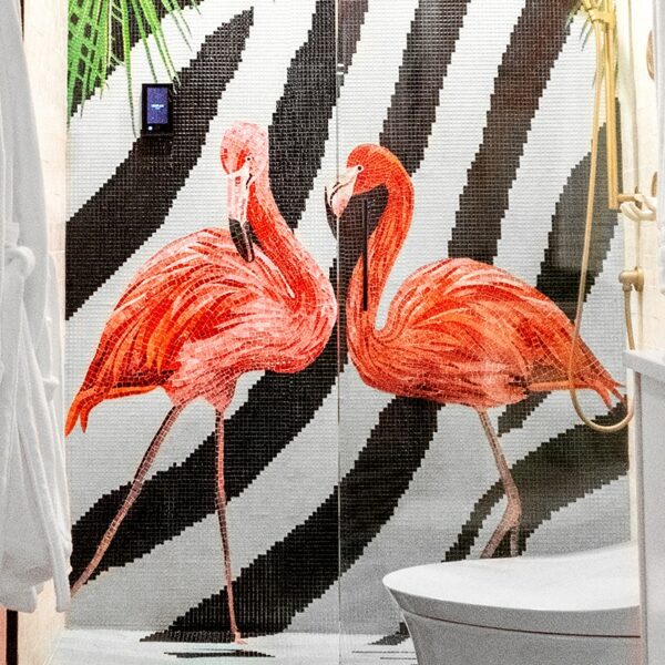 Master Bathroom Tile/Flamingo Mosaic Tile | CHRISTI TASKER MIAMI